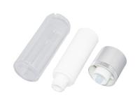 China UKA32 Twist Up Acrylic Airless Pump Round Bottle 15ml 30ml 50ml For Cosmetic Skin Care Packaging for sale