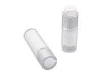 China UKA32 Twist Up Acrylic Airless Pump Round Bottle 15ml 30ml 50ml For Cosmetic Skin Care Packaging for sale
