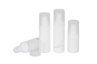 China 15ml 20ml 25ml 30ml Airless Pump Bottles With Transparency Lid For Cosmetic Packaging for sale