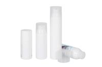 China Round Airless Pump Bottle 30ml 50ml 75ml 100ml For Lotion Packaging for sale