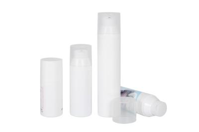 China Round Airless Pump Bottle 30ml 50ml 75ml 100ml For Lotion Packaging for sale