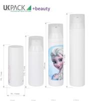 China Round Airless Pump Bottle 30ml 50ml 75ml 100ml For Lotion Packaging for sale