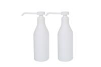 China 400ml Customized Color And Logo HDPE Shampoo / Lotion Pump Bottle Skin Care Packaging UKH13 for sale