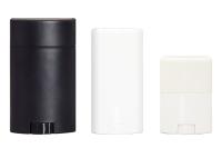 China Oval Deo Stick Packaging Empty Container PP Eco Friendly 15g 50g 75g Economic for sale