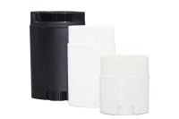 China Oval Deo Stick Packaging Empty Container PP Eco Friendly 15g 50g 75g Economic for sale