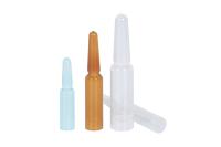 China 1.5ml / 2ml / 3ml / 5ml small size Customized Color And Logo Skin Care Packaging Plastic Ampoules UKT02 for sale