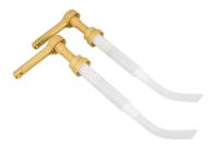 China Gold Sauce Dispenser Pump 38-400  15cc and 30cc with Curved straw   GOLD SAUCE PUMPS FOR 64 – 90.4 OZ BOTTLES for sale