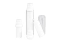 China UKMS27 15-30-50m cosmetics packaging Double layer cosmetic airless pump  bottle for sale