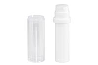 China 15ml 30ml 50ml Airless Pump Container Left Right Lock No Covers Attractive Packaging For Cosmetics for sale