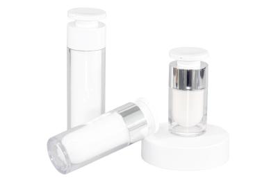 China Effective Dispensing AS Airless Pump Bottles 15ml 30ml 50ml Electroplating Processed for sale