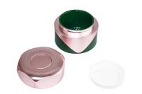 China Innovative packaging cream bottle, one click open design cosmetic jar PETG 30g  50g for sale