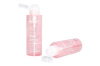 China 200ml PET Nail Polish Remover Pump Bottle  Custom Logo pink color bottle for sale