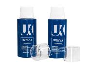 China Nail Polish Remover Pump Bottle 24-410 Plastic for 300ml PCR packaging PET Blue color bottle for sale