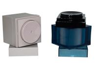 China PMMA Square Airless Pump Jar 50g High-End Luxury Cosmetic Packaging for sale