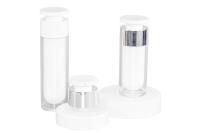 China 15ml/30ml/50ml Customized Color And Logo Lotion Sunscreen Essence Airless Pump Bottle Skin Care Packaging UKA79 for sale