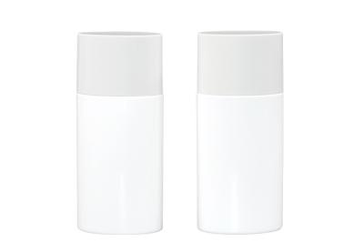 China 50ml PE Grey And White Sunscreen Bottle Skin Care Packaging UKL33B for sale