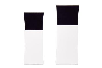 China 30ml/50ml PE Square Shape Sunscreen Hand Cream Lotion Bottle UKL33D for sale