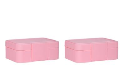 China 100g Pink Color Square Shape Fragrance Cream Box Cosmetic Container Skin Care Packaging UKDS12 for sale