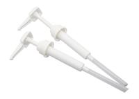 China 15ml / 30ml Dosage PP Plastic White Sauce Dispenser Pump 43mm Closure UKR30 43mm NR Square Head for sale