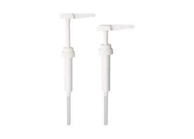 China Food Grade PP 38-400 Closure Square Head Sauce Dispenser Pump White Leakproof For Kitchen for sale