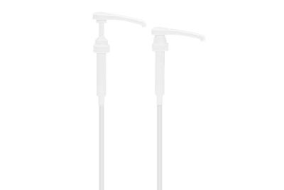 China Narrow Head 28-400 Closure Syrup Pump Dispenser 5ml 8ml 10ml dosage Food grade pP Plastic Sauce Pump for sale