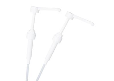 China Food Grade PP Syrup Pump Dispenser For Coffee / Juice 5ml 8ml 10ml Dosage 28-410 Closure for sale
