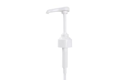 China Coffee Juice Sauce Dispenser Pump Food Grade PP White Universal Closure 5ml 8ml 10ml Dosage for sale