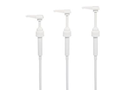 China Food Grade PP 28-410 FR Closure Square Head Sauce Dispenser Pump For Coffee Juice Use 5ml 8ml 10ml Dosage for sale