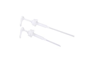 China Food Safe PP Plastic White 43mm Closure Coffee Syrup Dispenser Pump 5ml 8ml 10ml Dosage for sale