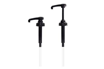China 5ml 8ml 10ml dosage Food Grade PP c Syrup Pump Dispenser for cola 38-400 Closure Dispenser Pump for sale