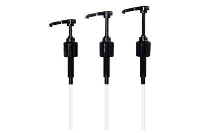 China 28-410 Closure Food Grade PP And PE Plastic Coffee Syrup Pump 5ml 8ml 10ml Dosage UKS10 for sale