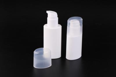 China PP Oval Airless Pump Bottles 30ml&50ml Oval Cosmetic Lotion Bottles for sale