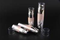 China Screen Printing Silver Empty Foundation Pump Bottle For Face Cream 40ml UKA25 for sale
