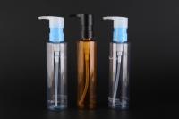 China Makeup Oil Cosmetic Makeup Remover Bottle With Back Suction Match The 150ml PET Bottle for sale