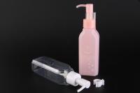 China DHC Same Type Makeup Remover Bottle 120ML For Oil , PET Pump Bottle With Dispenser UKOB09 for sale