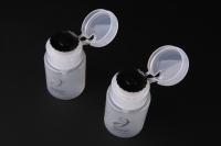 China Cleansing Nail Polish Remover Pump Bottle HDPE 90ml Nail Varnish Remover Dispenser for sale