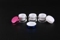 China Gift Packaging 5ml PMMA Mini Cosmetic Containers / Empty Cosmetic Jars for sale