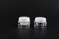 China Square Acrylic Empty Plastic Jars With Lids 5ml Double - Wall for sale