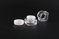 China Square Acrylic Empty Plastic Jars With Lids 5ml Double - Wall for sale