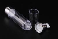 China UKMS03 15-30-50ml Pump High Low Round Cosmetic High quality Airless AS Cosmetic bottle, Spray airless bottle for sale