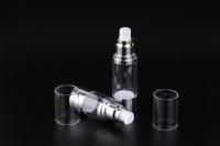China UKMS03 15-30-50ml Pump High Low Round Cosmetic High quality Airless AS Cosmetic bottle, Spray airless bottle for sale