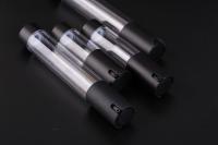 China UKMS08 15-20-30-35ml  Small empty High quality new design Airless AS Cosmetic bottle black airless pump bottle for sale