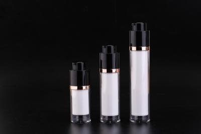 China UKMS14 15ml-30ml-50ml Round Rotating lift type airless bottle acrylic airess bottle for Men cosmetics for sale