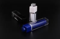 China UKMS15 15ml-30ml-50ml Square  Rotating lift type airless bottle acrylic airess bottle for Men cosmetics for sale