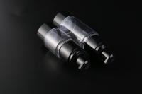 China UKMS16 15ml-30ml-50ml High quality airless 50ml AS Cosmetic bottle,black airless bottles for sale