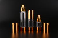 China UKMS17 15ml-30ml-50ml UKPACK Acceptable AS Custom cosmetic Gold alumina vacuum bottle for sale