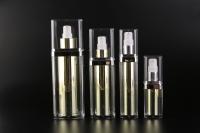 China UKMS24 15ml-30ml-50ml-100ml Big Capacity OEM Luxury Cosmetics Packaging  Airless Pump Square Bottle for sale