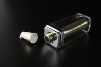 China UKMS24 15ml-30ml-50ml-100ml Big Capacity OEM Luxury Cosmetics Packaging  Airless Pump Square Bottle for sale