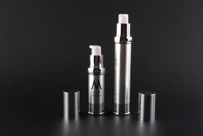 China UKMS41 15ml-20ml-30ml Silver Treatment Of  Bottle AS Cosmetic Airless Pump Bottle for sale