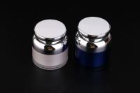 China 30ml 50ml Clear Plastic Jars With Lids Double Wall Design Cosmetic Plastic Jars for sale